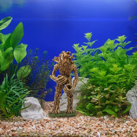 Resin Simulation Tree Trunk Ornaments Hideout Caves Aquarium Fish Tank ...