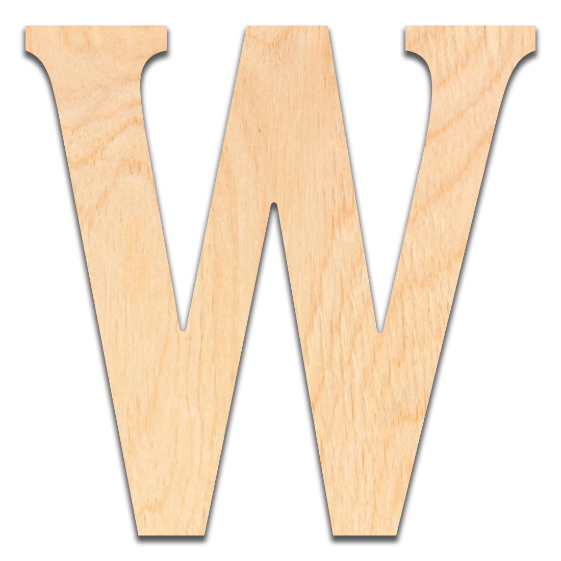 Wooden Letter W - 4 inches tall - Made from Baltic Birch Plywood ...