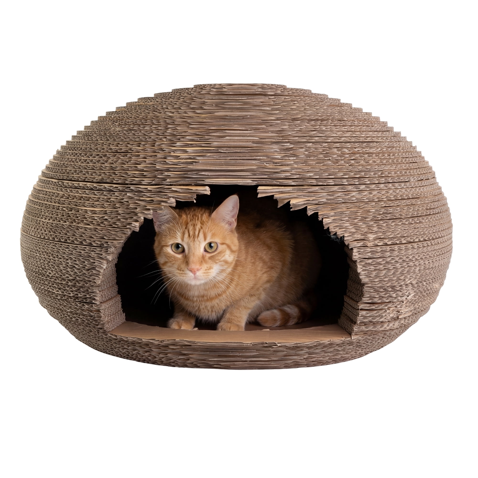 Click here for One Paw  Cat Cave Shaped Scratcher  Made Of Cardbo... prices