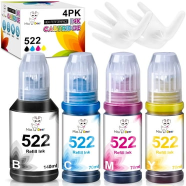 552 Ink Bottles Ecotank 6 Pack ET-8550 ET-8500 Replacement for Epson ...