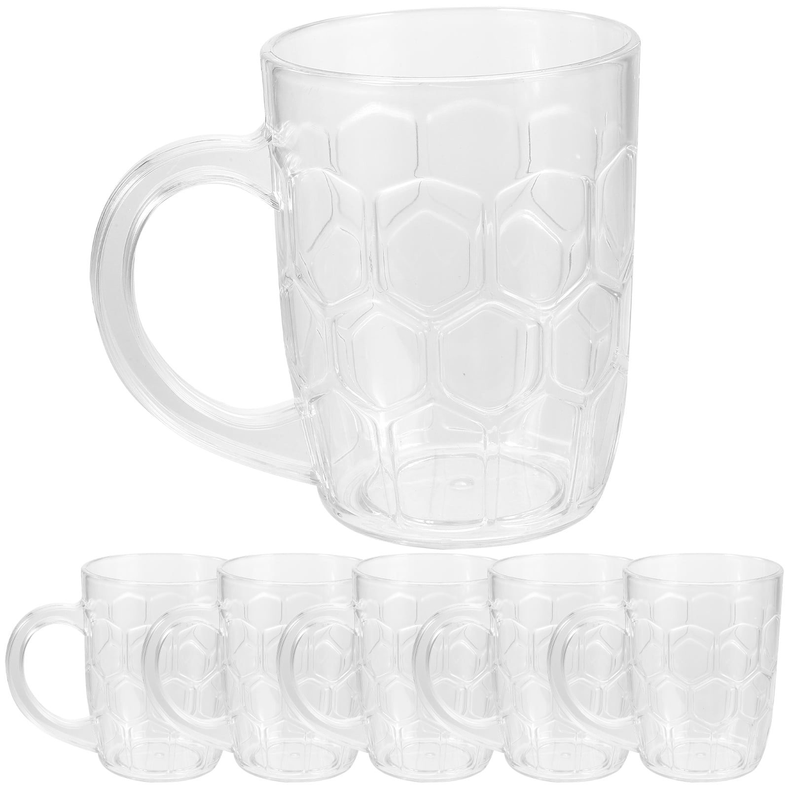 Click here for Cosmobetty 6pcs Portable Beer Mugs Clear Beer Mugs... prices