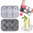3D Rose Ice Cube Mold, Easy Release Silicone Ice Mold, Rose & Diamond ...