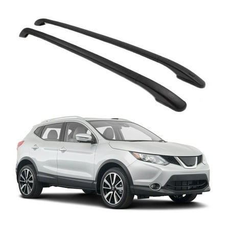 Top Roof Rack Side Rails Bars Black Fits Nissan Rogue Sport 2017-2021 ...
