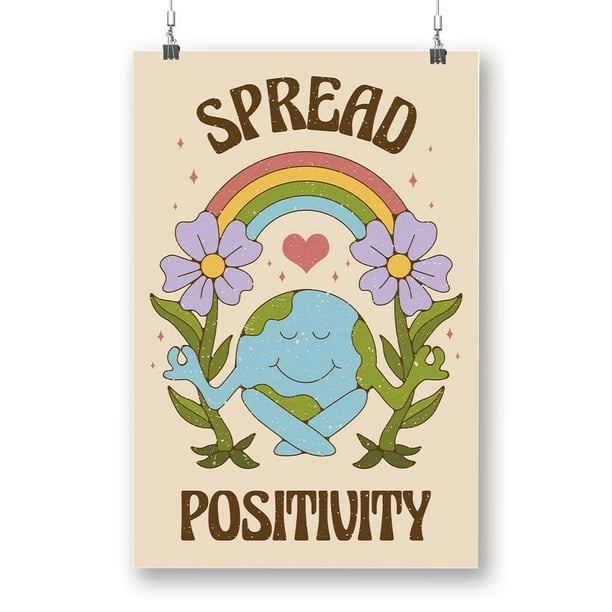 Spread Positivity Poster - Smartprints Designs, - Walmart.com