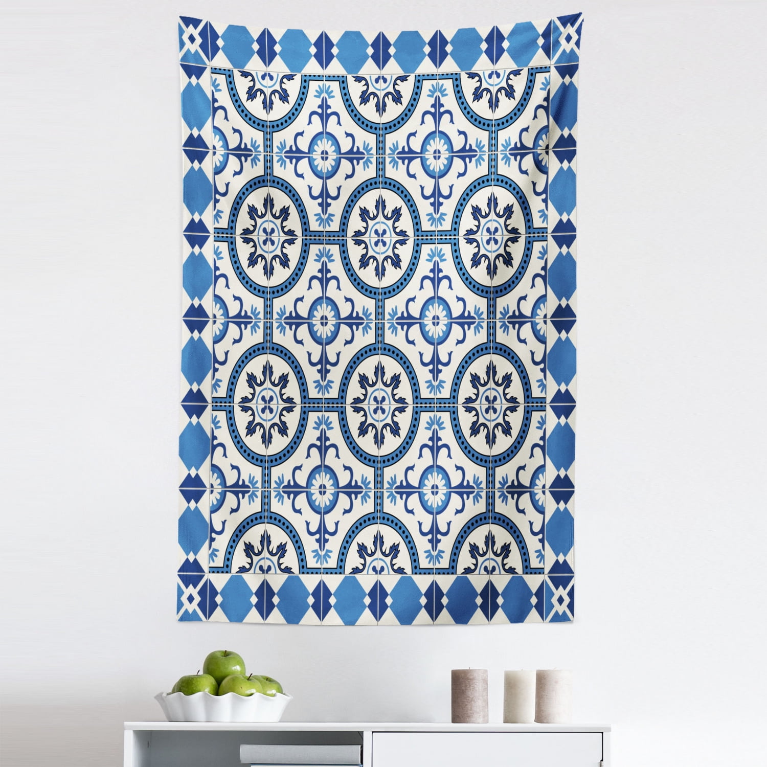 Retro Tapestry, Oriental Turkish Style Inspired Mosaic Motifs in ...