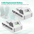 2 Packs 24V 3000mAh Replace Battery for Snow Joe+Sun Joe 24V Lithium ...