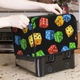 Dice Pattern Colorful Cube 2 Slice Toaster Cover Bread Maker Dust ...