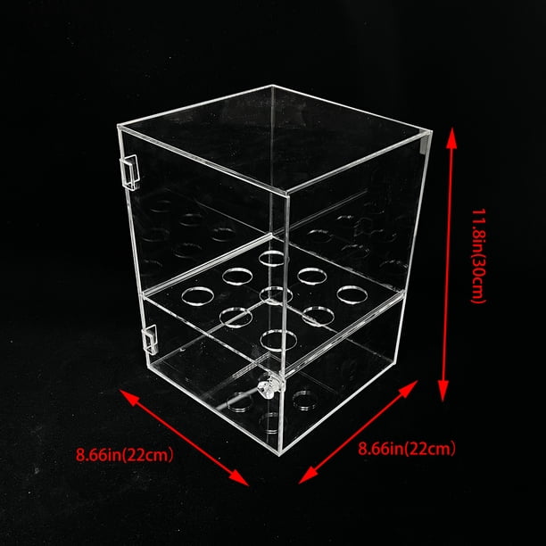 TECHTONGDA Ice Cream Cone Cabinet 9 Holes Clear Acrylic Waffle Cone ...