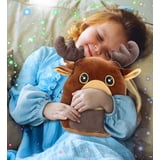 DolliBu Snug-Mooshies Moose Stuffed Animal Plush Toy - Wild Life Super ...