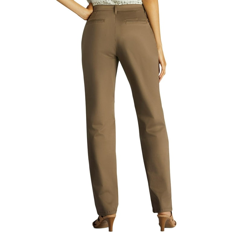 Lee Womens All Day Relaxed Fit Mid Rise Straight Leg Pants Lee Womens All Day Relaxed Fit Mid Rise Straight Leg Pants