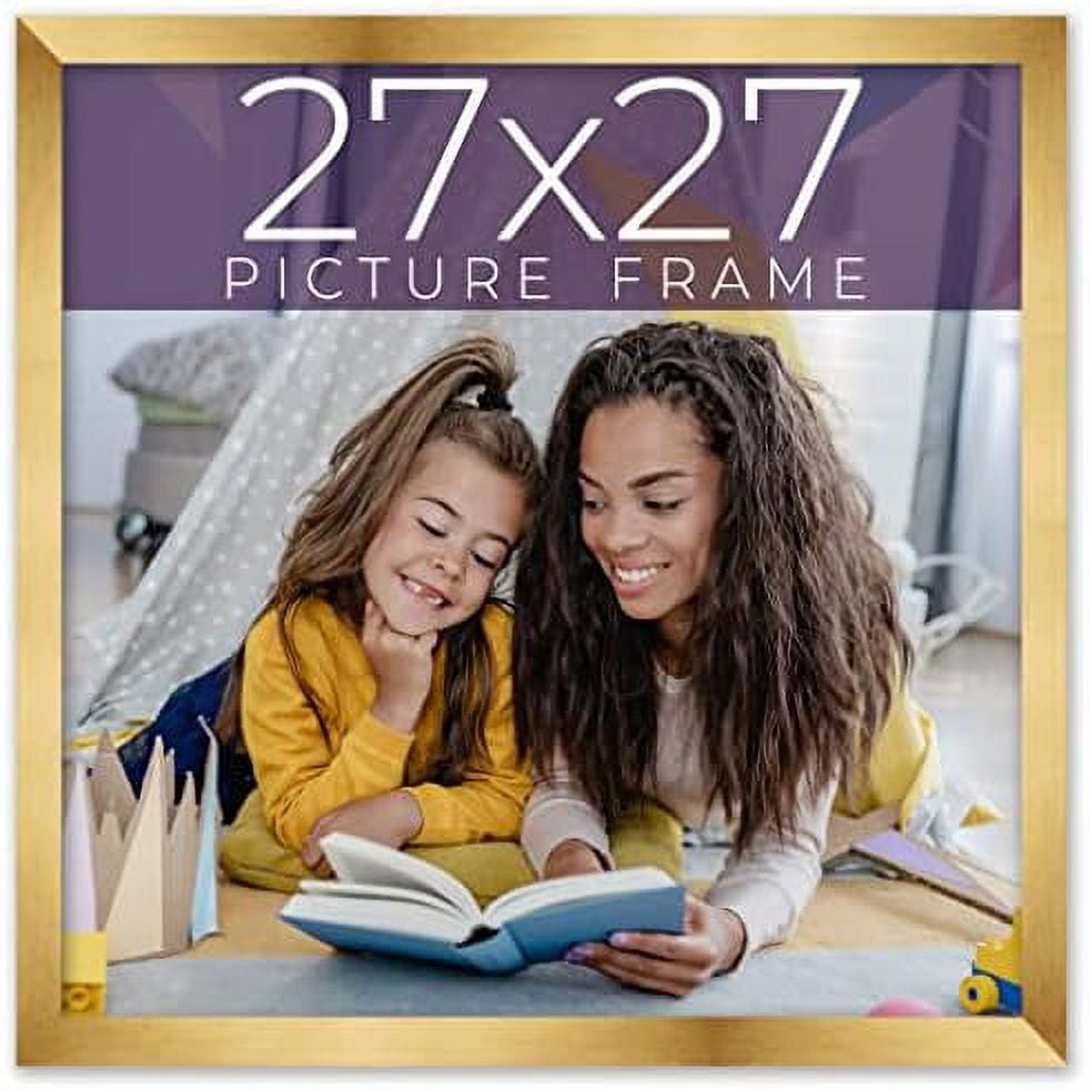 27X27 Bronze Real Wood Picture Frame Width 0.75 Inches | Interior Frame ...