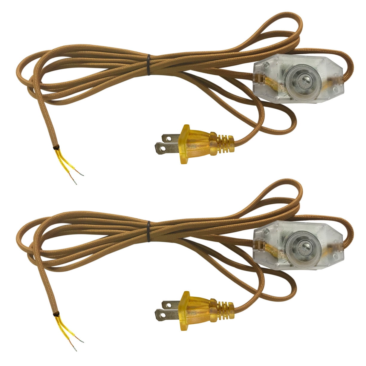 Royal Designs, Inc. Lamp Cord Molded Plug with Rotary Dimmer Switch ...