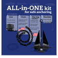 Greenfield American-Made Complete Fluke Anchor Kit, Includes Chain ...