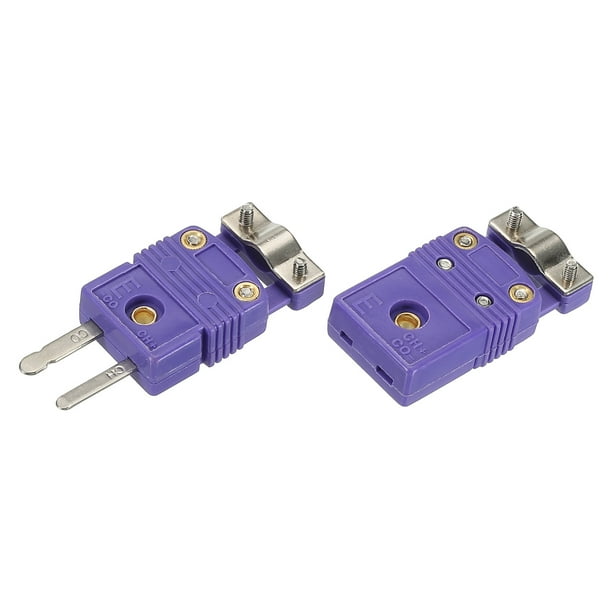 E Type Thermocouple Wire Connectors Male Female Plug Adapter High ...