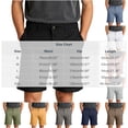 LODIENY Mens Lightweight Stretch Roll Up Chino Shorts Button Elastic ...