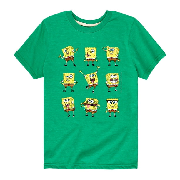 SpongeBob SquarePants - Grid - Toddler And Youth Short Sleeve Graphic T ...