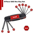 TYHREF-25-Piece Folding Allen Wrench Set, SAE, Metric, Torx Hex Key Set ...