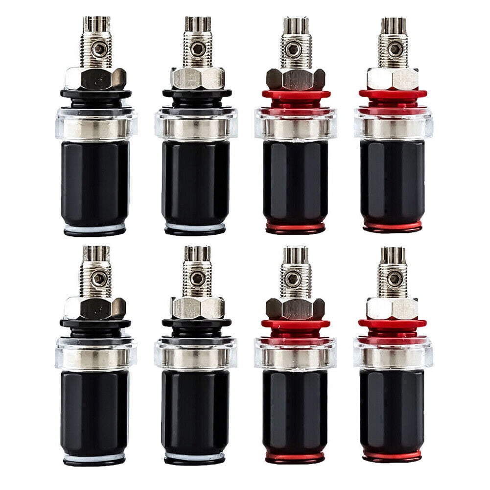 8Pcs Rhodium Plated HiFi Amplifier Speaker Binding Post Socket Female ...