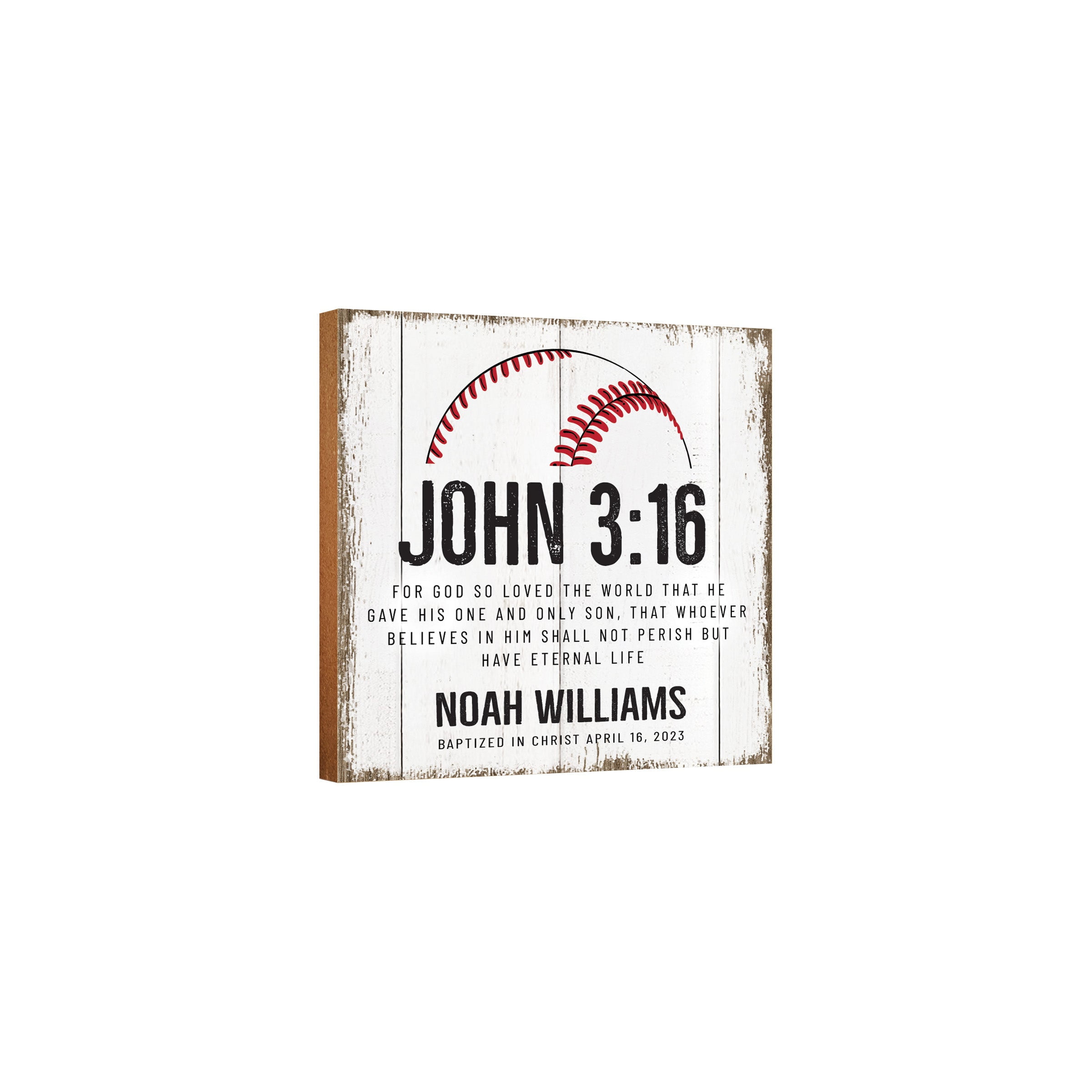 LifeSong Milestones Inspirational Tabletop Sign Baseball Theme for Boys ...