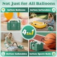 Balloon Pump 4-in-1 Electric Inflator with Triple Inflating Ports for ...
