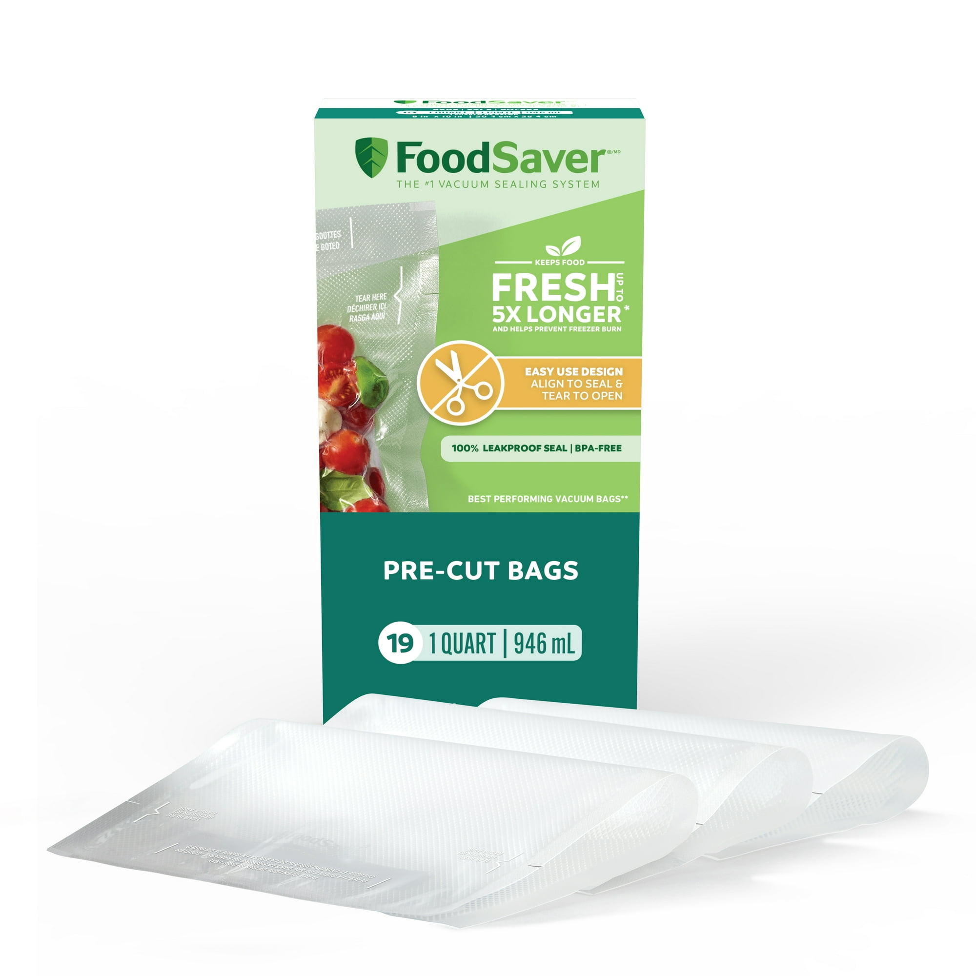 Click here for Foodsaver Quart Pre-Cut Vacuum Seal Bags (946 Ml)... prices