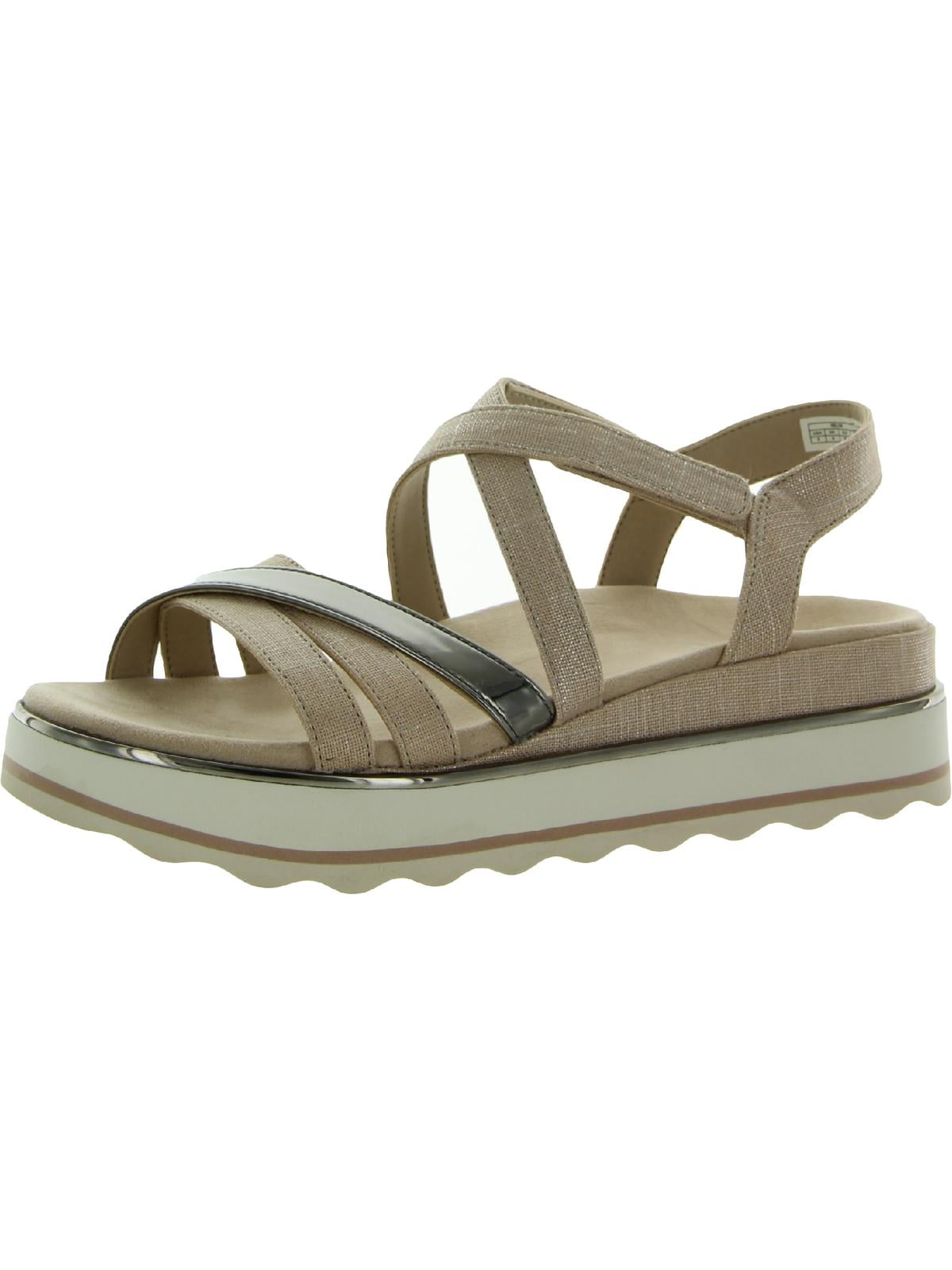 Vionic Womens Kellyn Metallic Slingback Wedge Sandals - Walmart.com