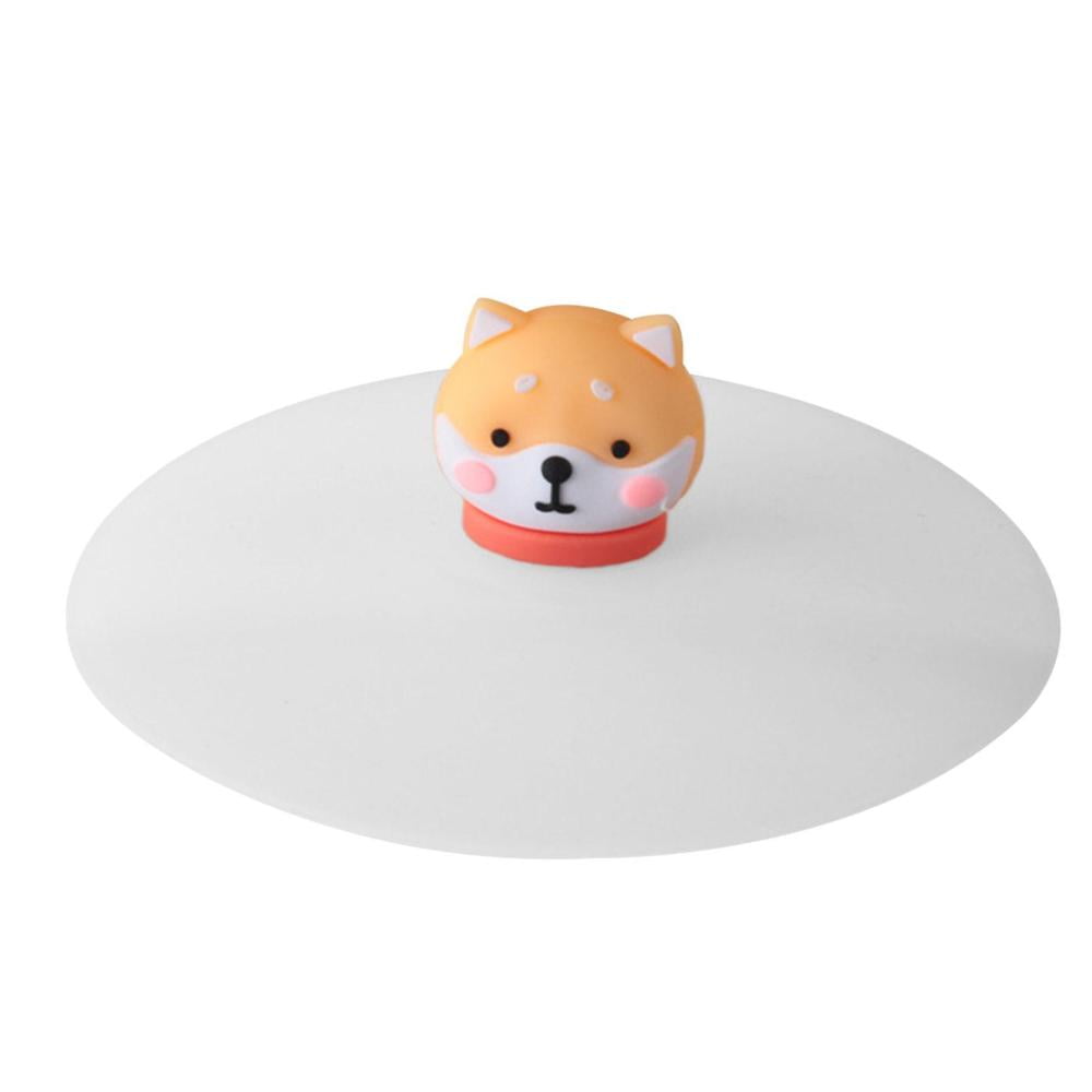 Silicone Cup Covers | Reusable Cute Cartoon Animals Cup Lids | Water ...