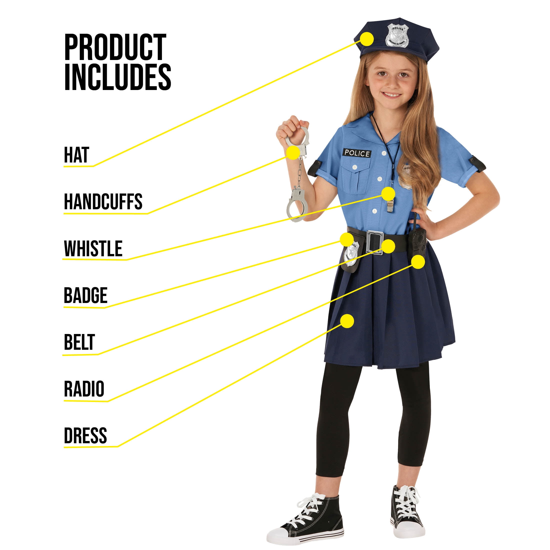 Police Officer Girl Costume