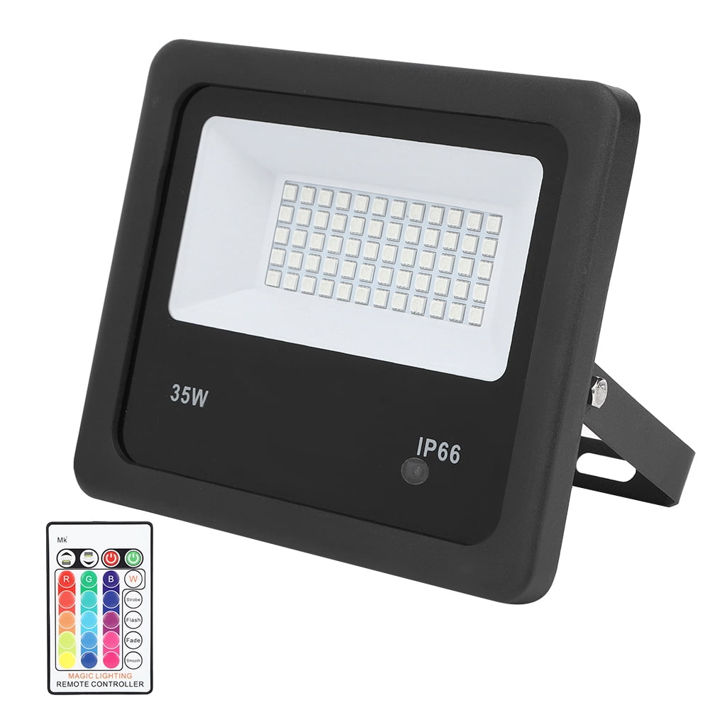 Reflector LED Zhivalor RGB 35W con control remoto para AC85-265V ...