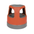 Cramer Scooter Stool, Round, 15", Step & Lock Wheels, to 300lb, Red ...