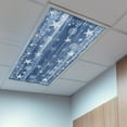 1 Pack Navy Blue Coastal Fluorescent Light Covers for Ceiling Lights ...