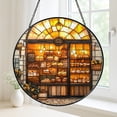 Bakery Window Display Stained Glass Suncatcher Window Hanging Decor ...