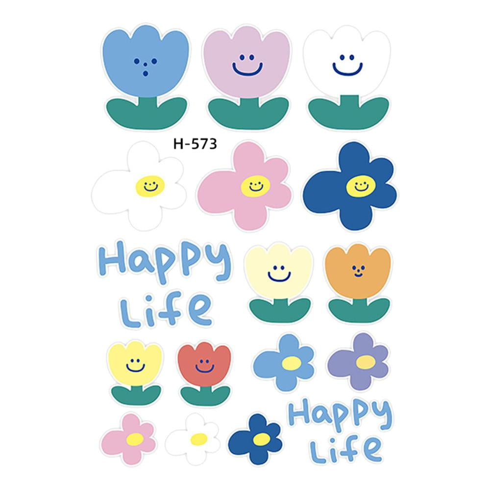 Small Flower Stickers|Cute Car Sticker Flower Decals Universal Wall ...