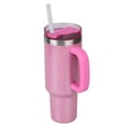 Ozark Trail 40 Oz Vacuum Insulated Stainless Steel Tumbler Pink