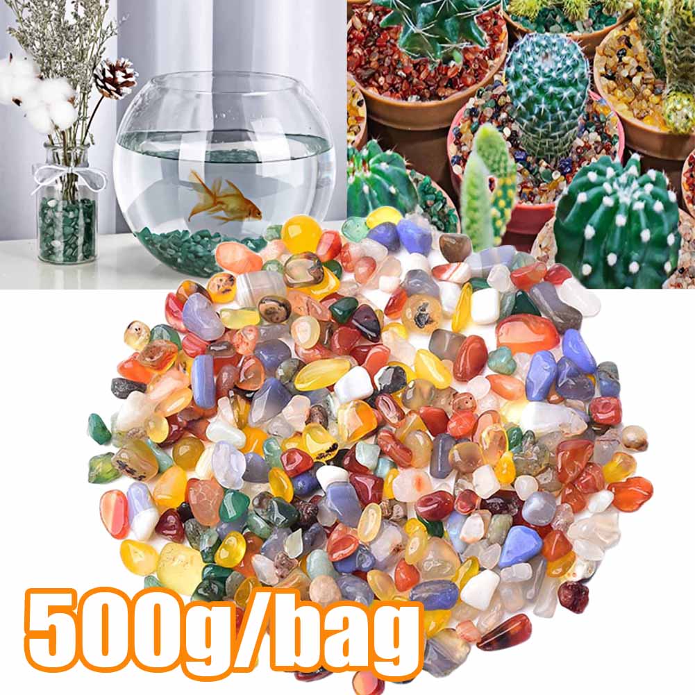 Cheers.US 500g Premium Polished Stones,Tumbled Polished Natural & Dyed ...