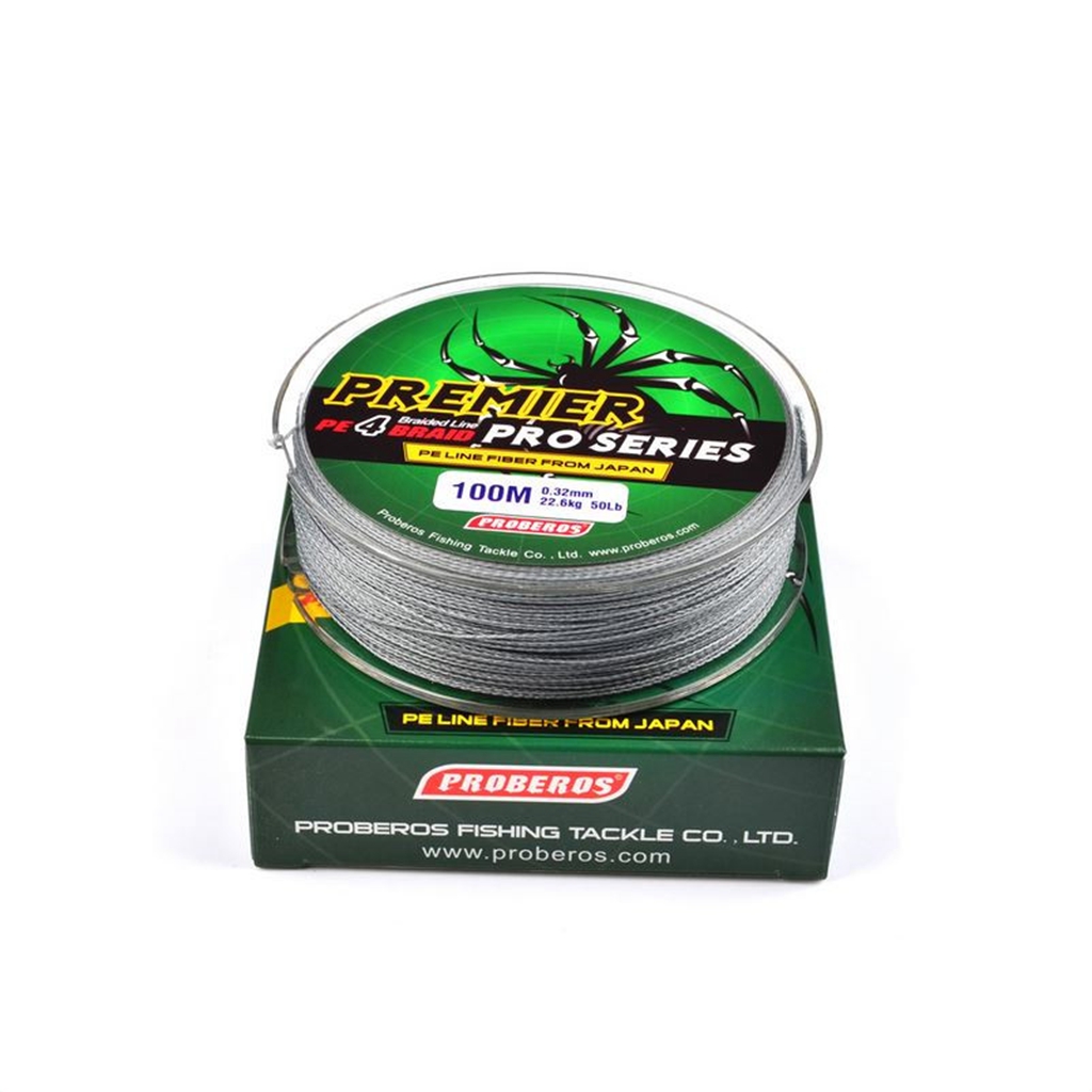 100M Super Strong PE Braided Fishing Line 8LB Green Gray 0.36mm ...