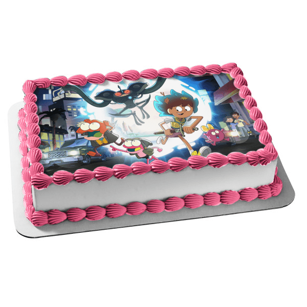 Amphibia Sprig Toadie Anne Edible Cake Topper Image ABPID55329 ...