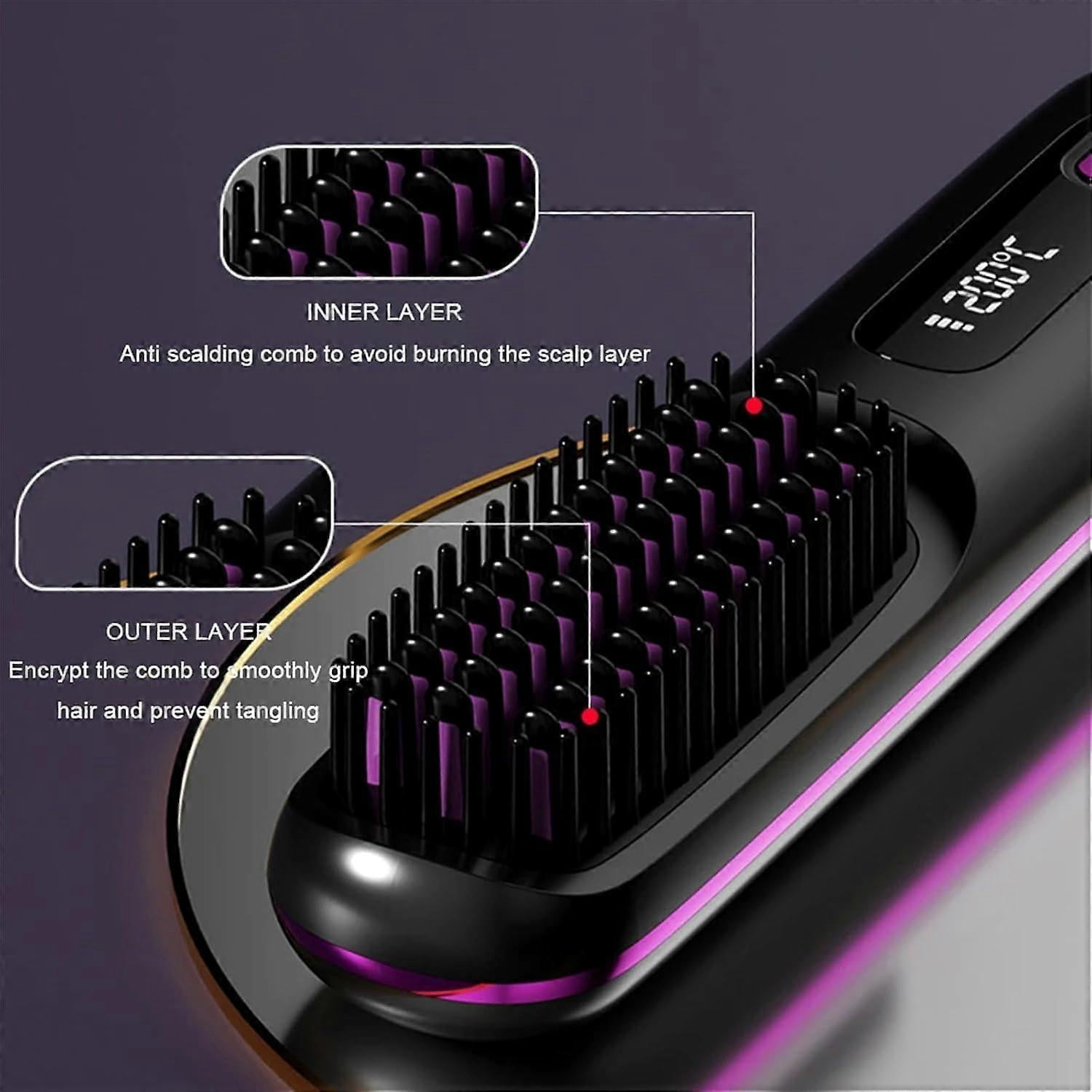 Click here for Fangchaonan Cordless Hair Straightener Brush With... prices
