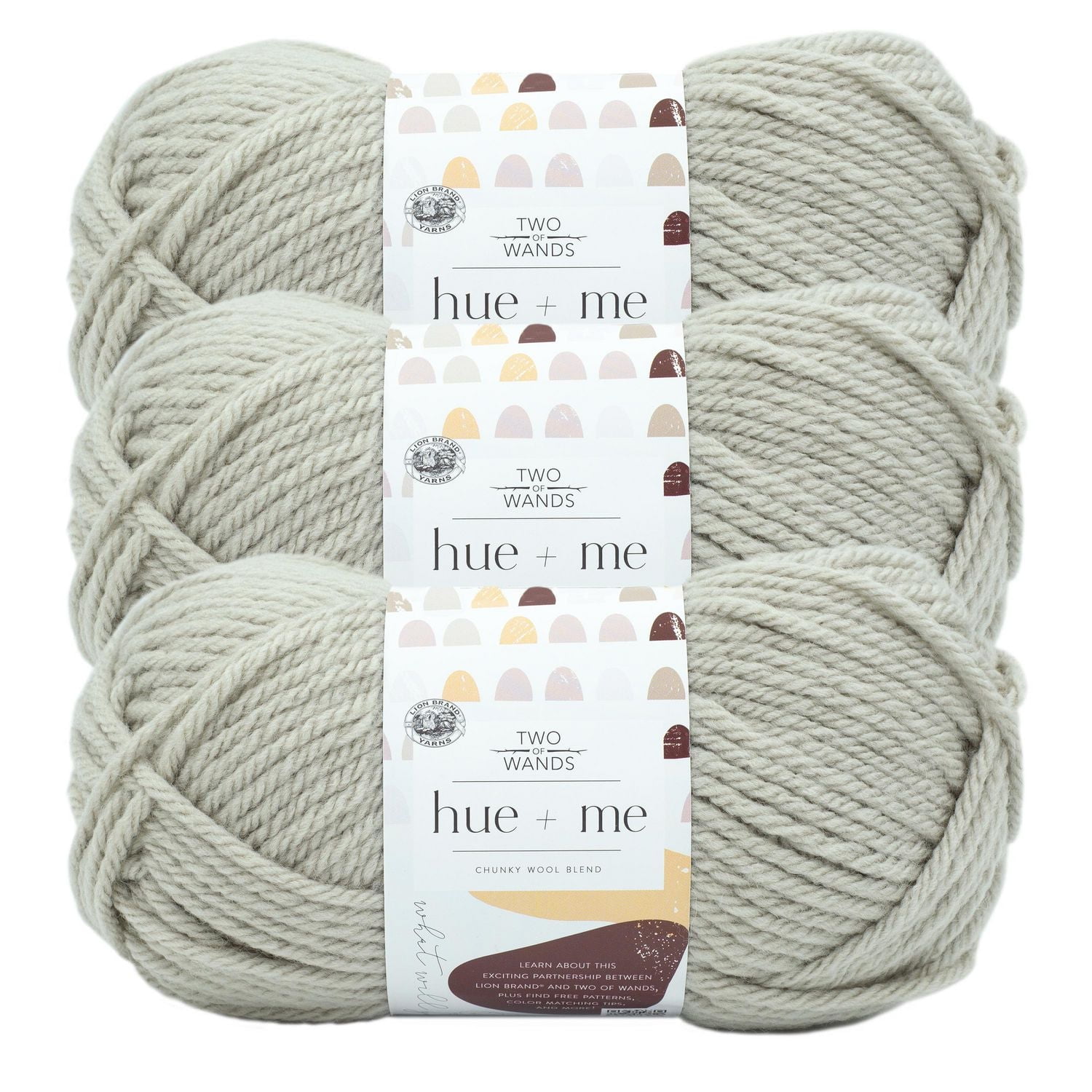 Click here for Lion Brand Hue + Me Yarn #5 Bulky/Chunky Yarn 125g... prices