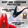 ROAD GENIE 20 Foot, 4 Gauge Booster Cable with Color-Coded Clamps and ...
