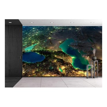 wall26 - Flowers Watercolor Illustration. Manual Composition ...