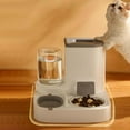 Large Dual Continuous Self Auto Fed Pet Feeder and Waterer for Cats and ...