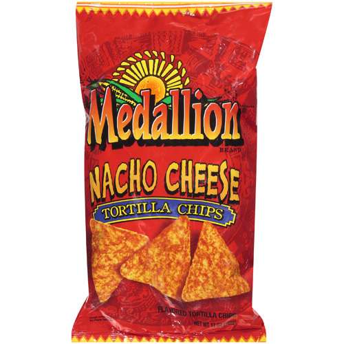 Great Value Medallion Nacho Cheese Tortilla Chip - Walmart.com