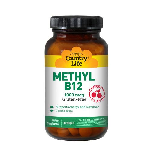 Suplemento Country Life, metil B-12, 60 onzas, 5000 mcg, paquete de ...