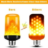 CUITING 4-Pack LED Flame Effect Fire Light Bulbs E27 Flickering Fire ...