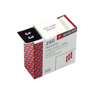 Smead Monthly End Tab File Folder Labels, JAN-DEC, 0.5 x 1, Assorted ...