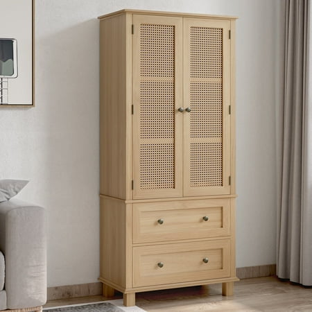 Click here for Homfa Rattan Cabinet With Doors  Tall Storage Cabi... prices