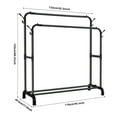 120 cm Double-Bar Clothing Rack - Walmart.com