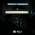 Nilight 22 Inch 120W Spot Flood Combo LED Work Light Bar 2PCS 4 Inch ...