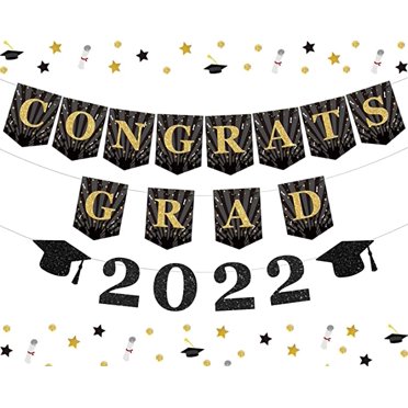 Congrats Graduation Pennant Banner - Walmart.com